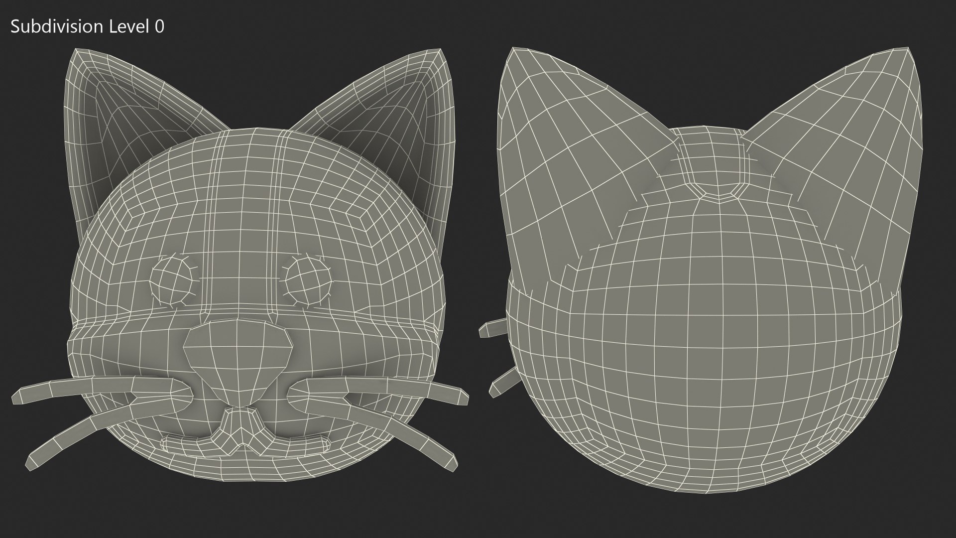 3D Cat Face Emoji Model - TurboSquid 1870612