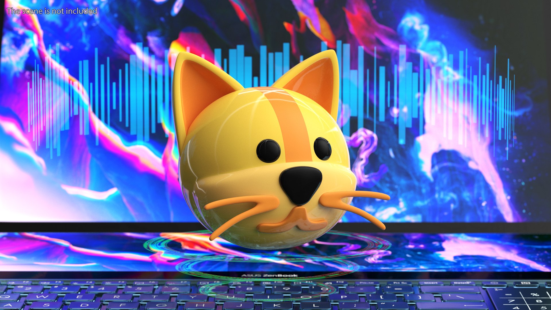 3D Cat Face Emoji Model - TurboSquid 1870612
