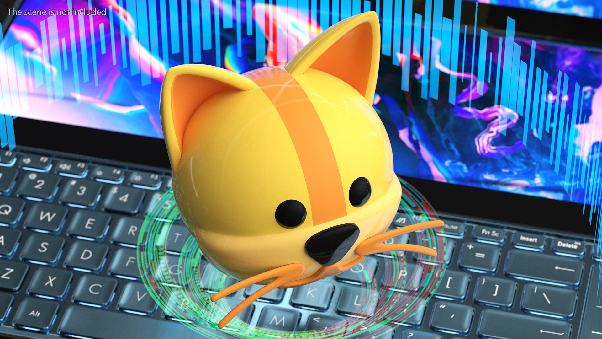3D Cat Face Emoji Model - TurboSquid 1870612