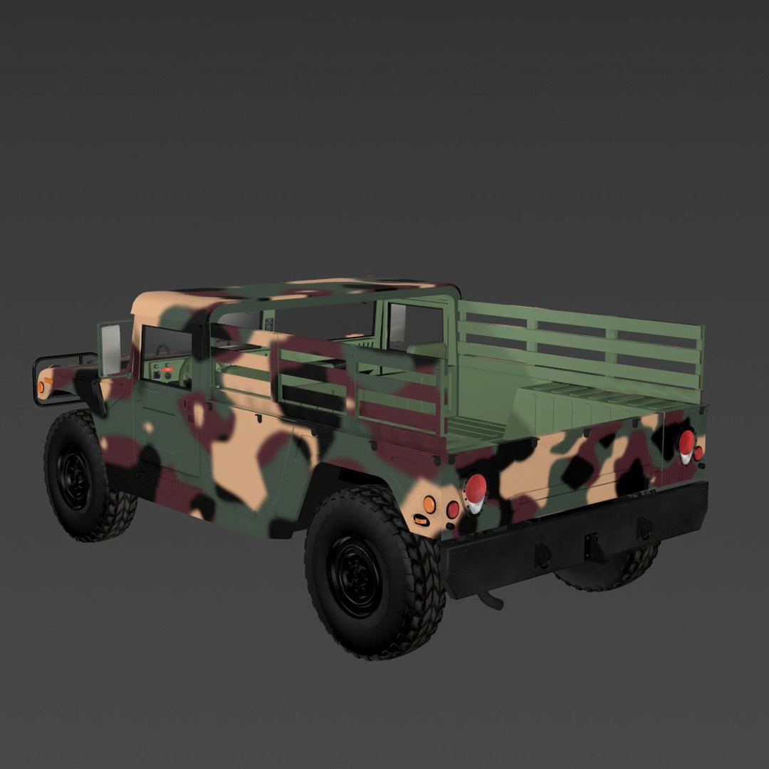 3d Hummer Humvee Truck