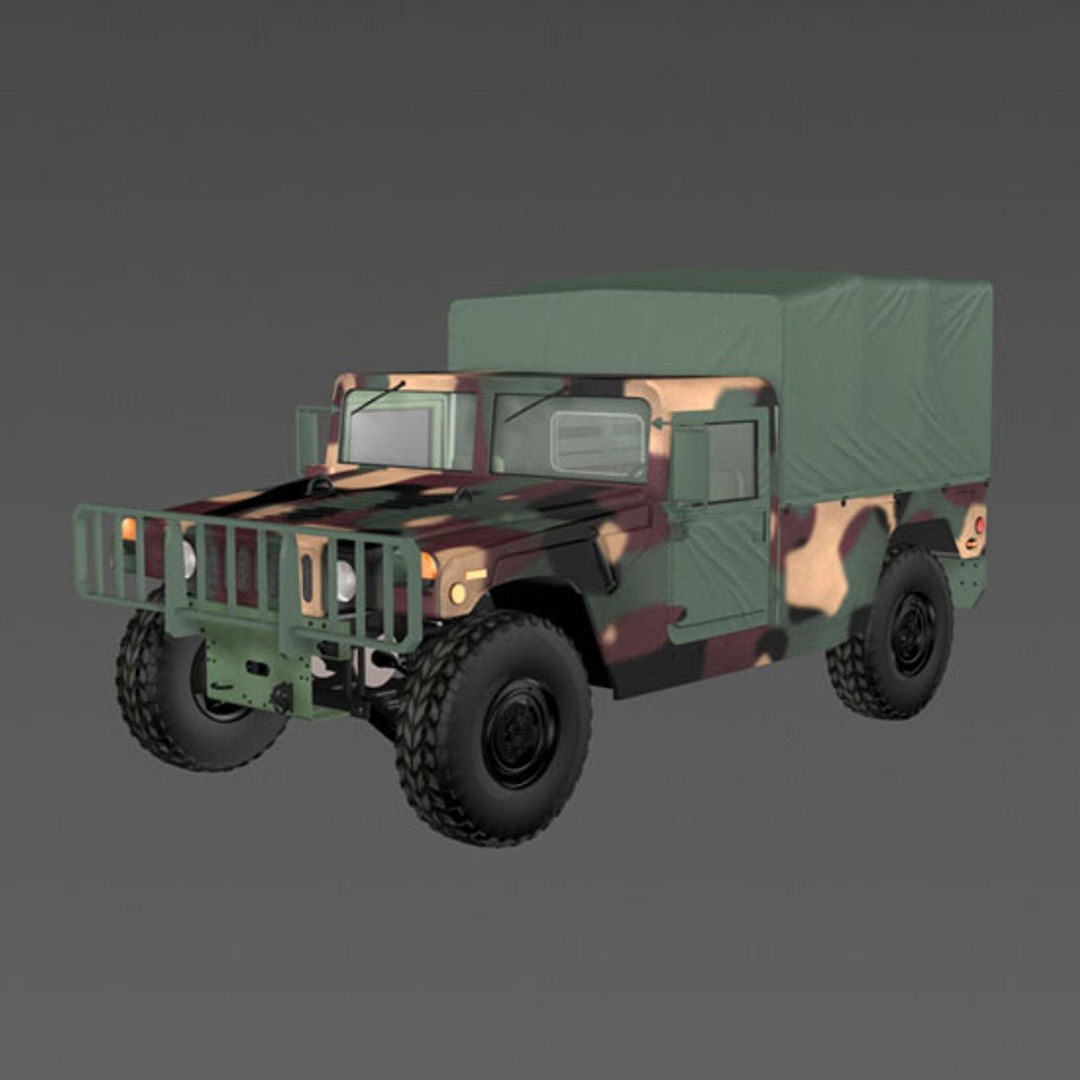 3d Hummer Humvee Truck