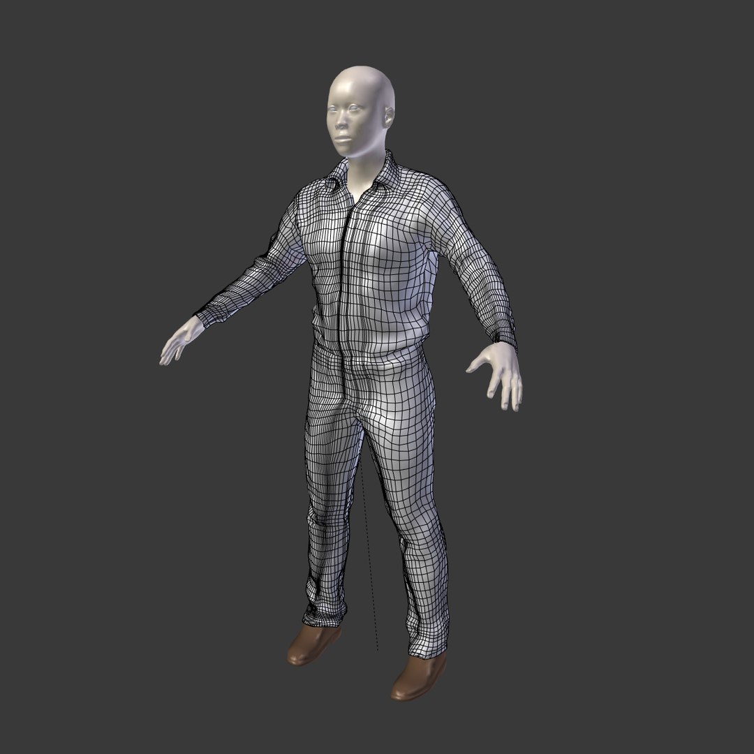 3d young businessman