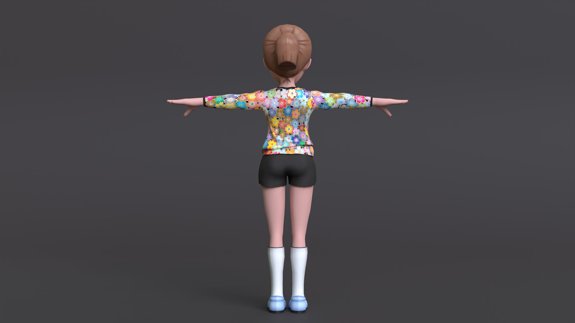 Young Girl Character Rig Model - TurboSquid 1666627
