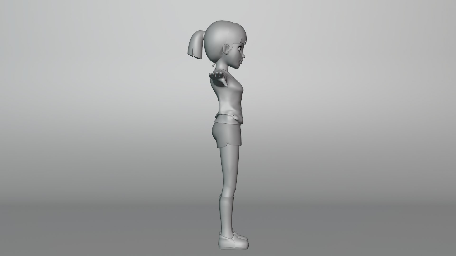 Young Girl Character Rig Model - TurboSquid 1666627