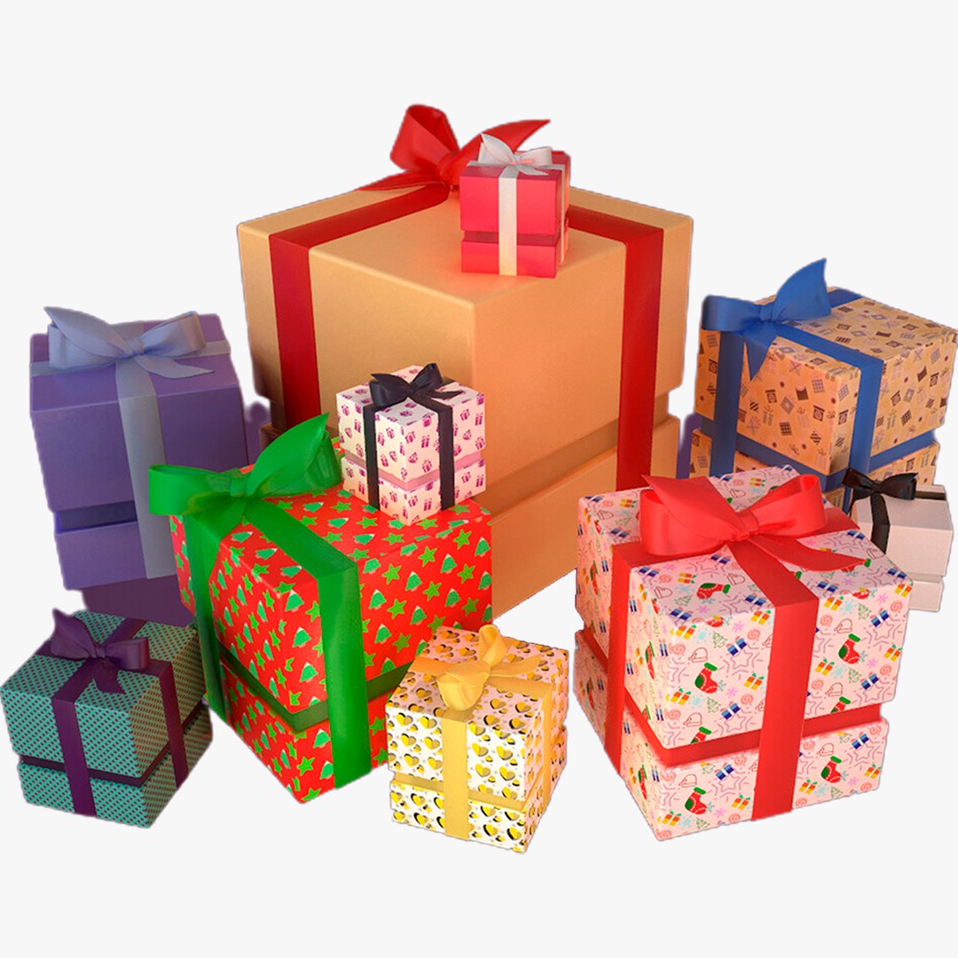 Gift box present 3D model - TurboSquid 1683267