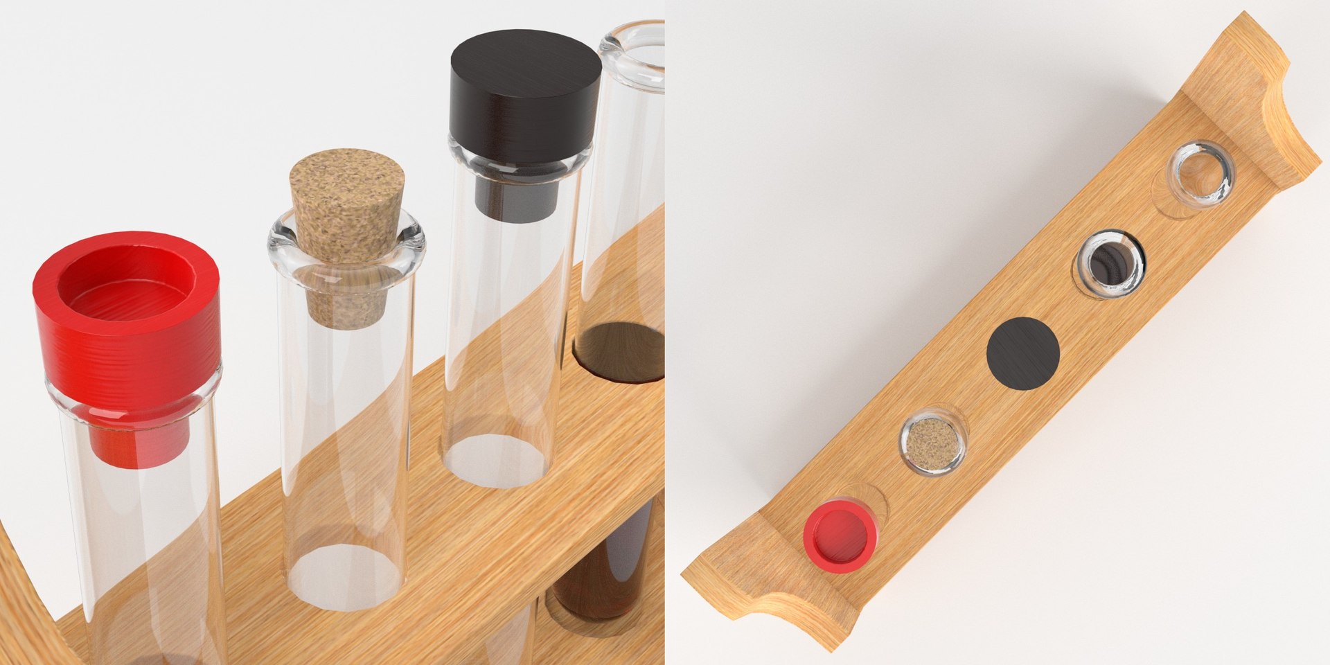 3d Model Test Tubes Rack