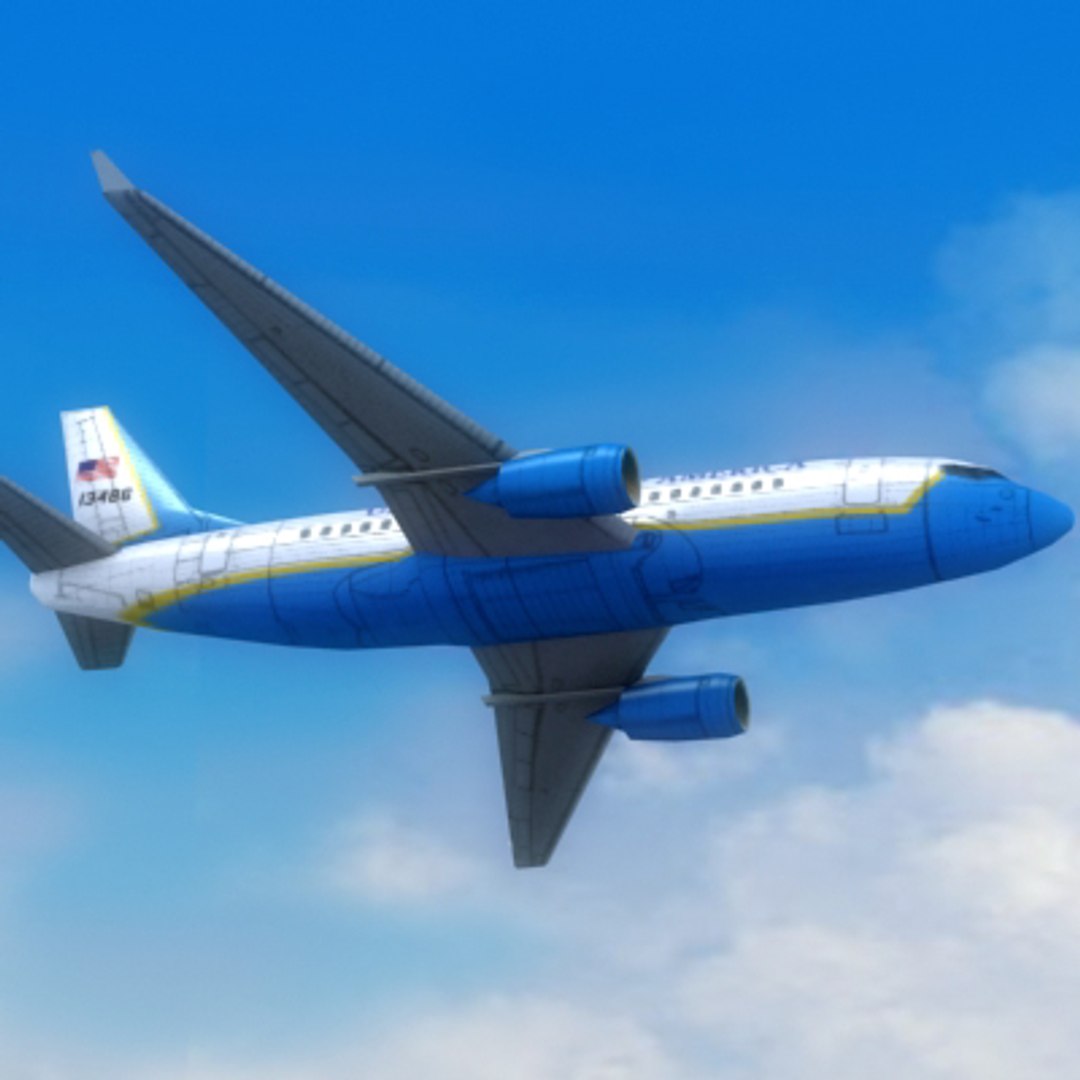 C40b Clipper Transport Aircraft 3d Model