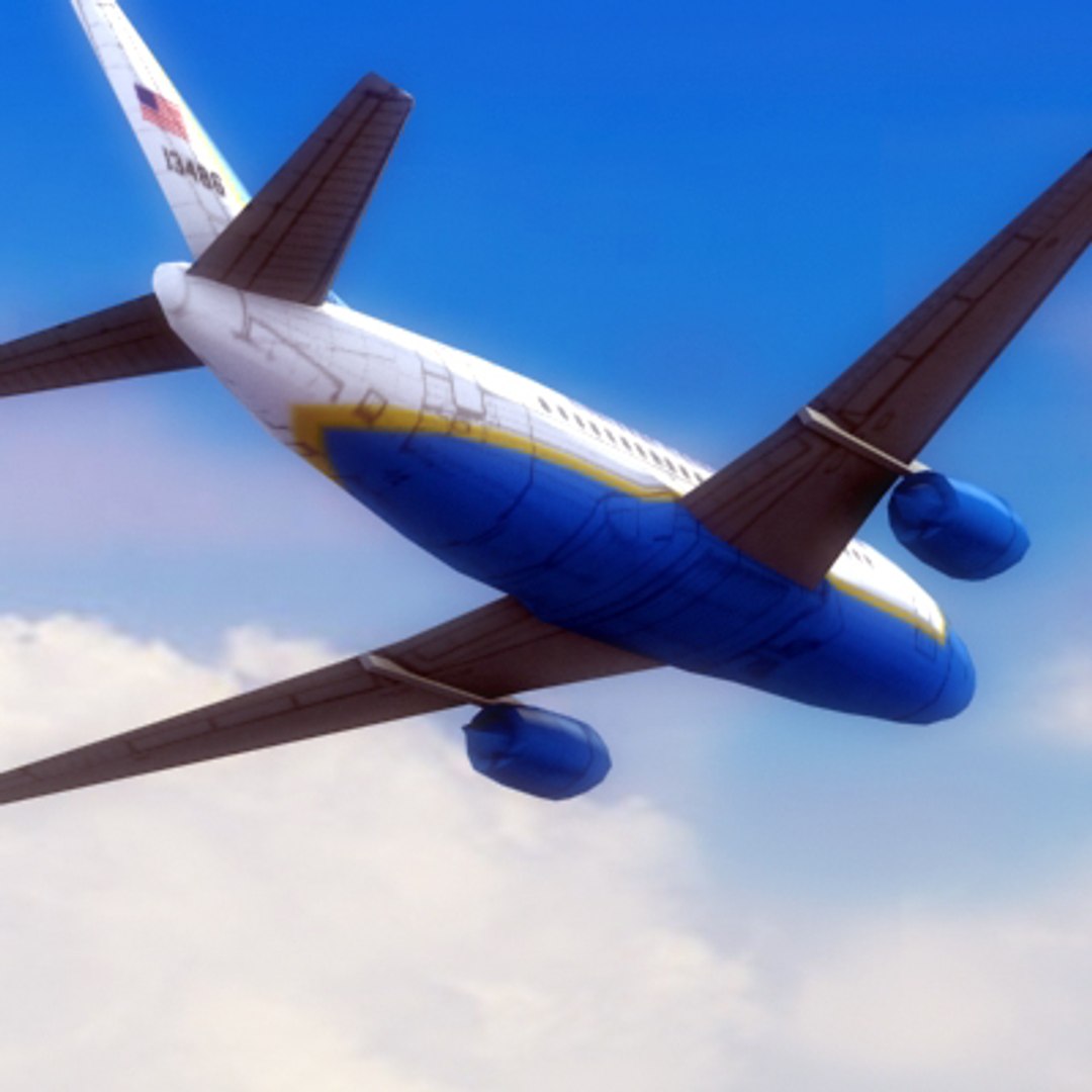 C40b Clipper Transport Aircraft 3d Model