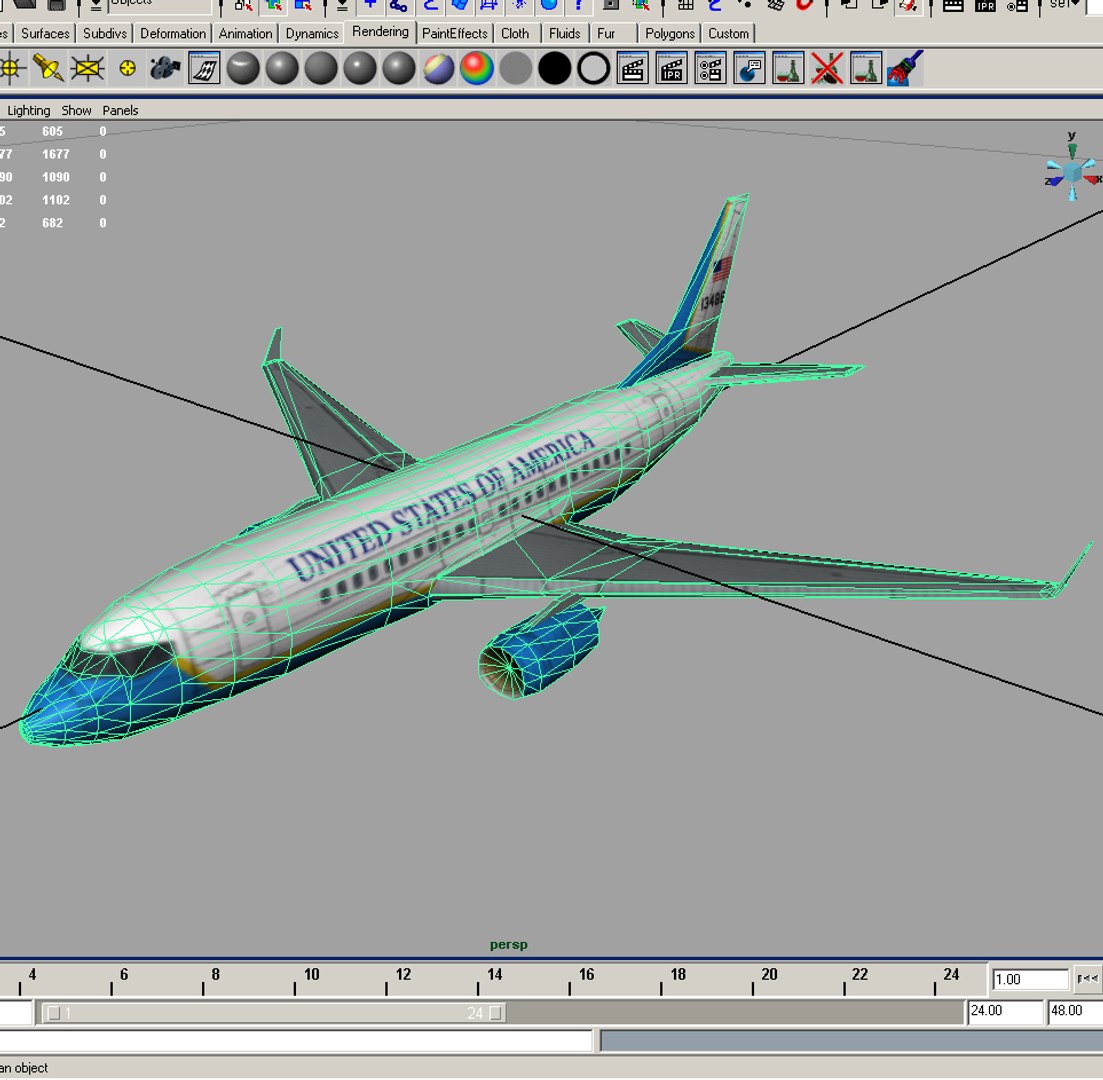 C40b Clipper Transport Aircraft 3d Model