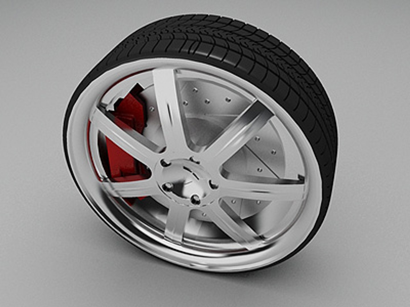 Profile Wheel Sumoto Tire Rim 3d Model