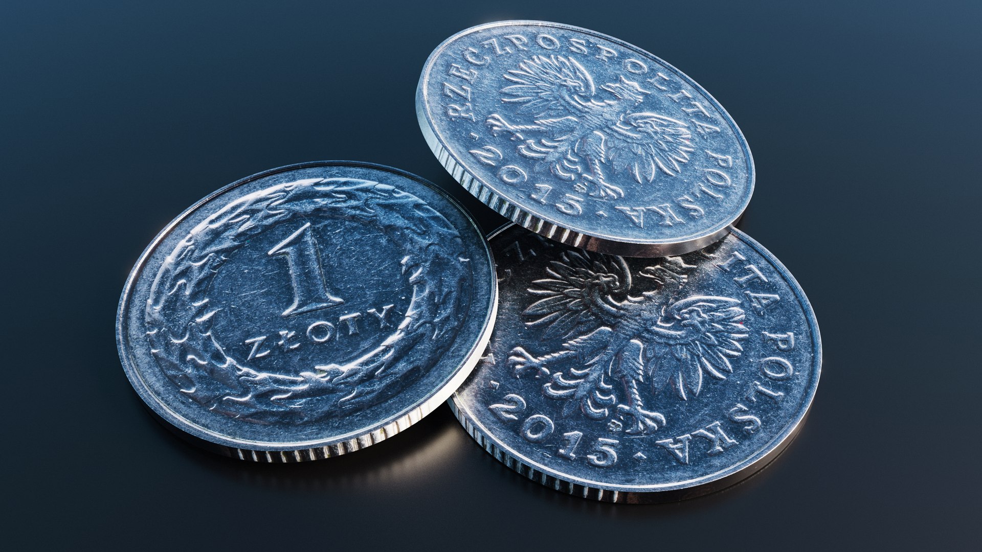 3D Polish Zloty Coin Model - TurboSquid 2342307