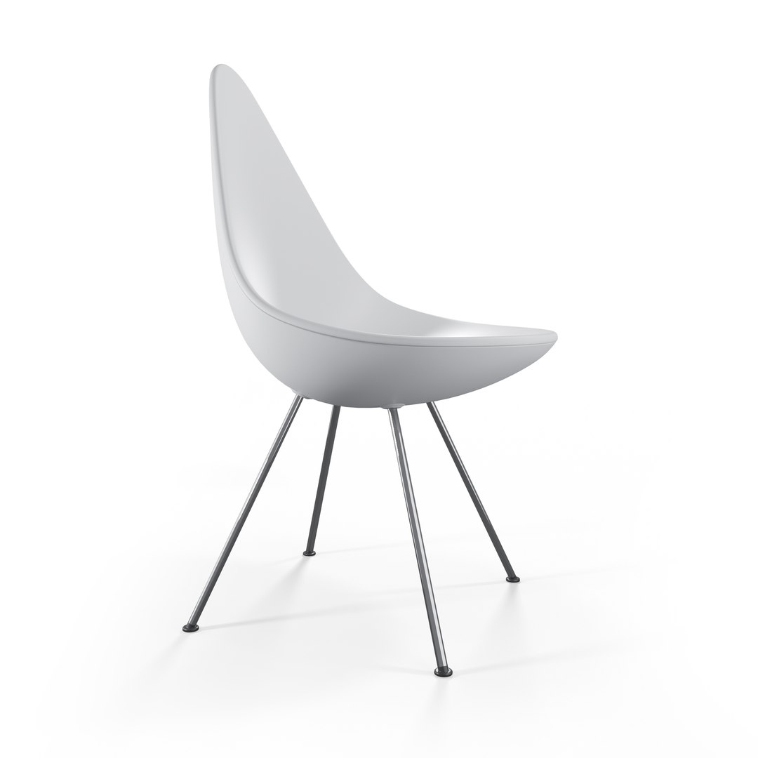 Drop chair 3D model - TurboSquid 1442579