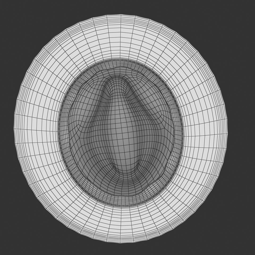 3d model panama hat