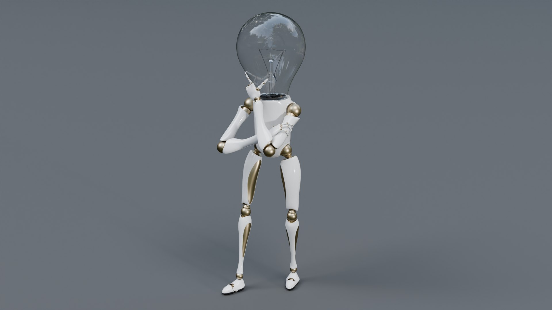 3D Light Bulb Man Model - TurboSquid 2267610