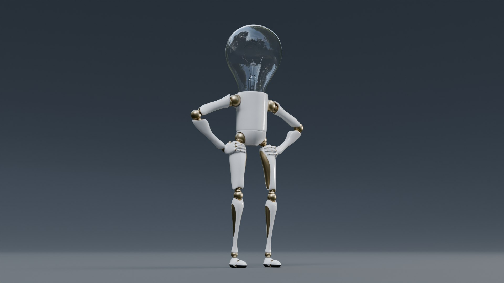 3D Light Bulb Man Model - TurboSquid 2267610