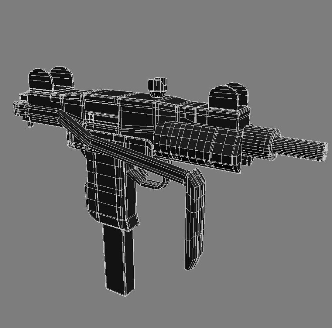 3d Model Mini Uzi