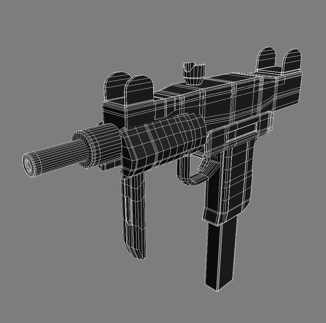 3d Model Mini Uzi