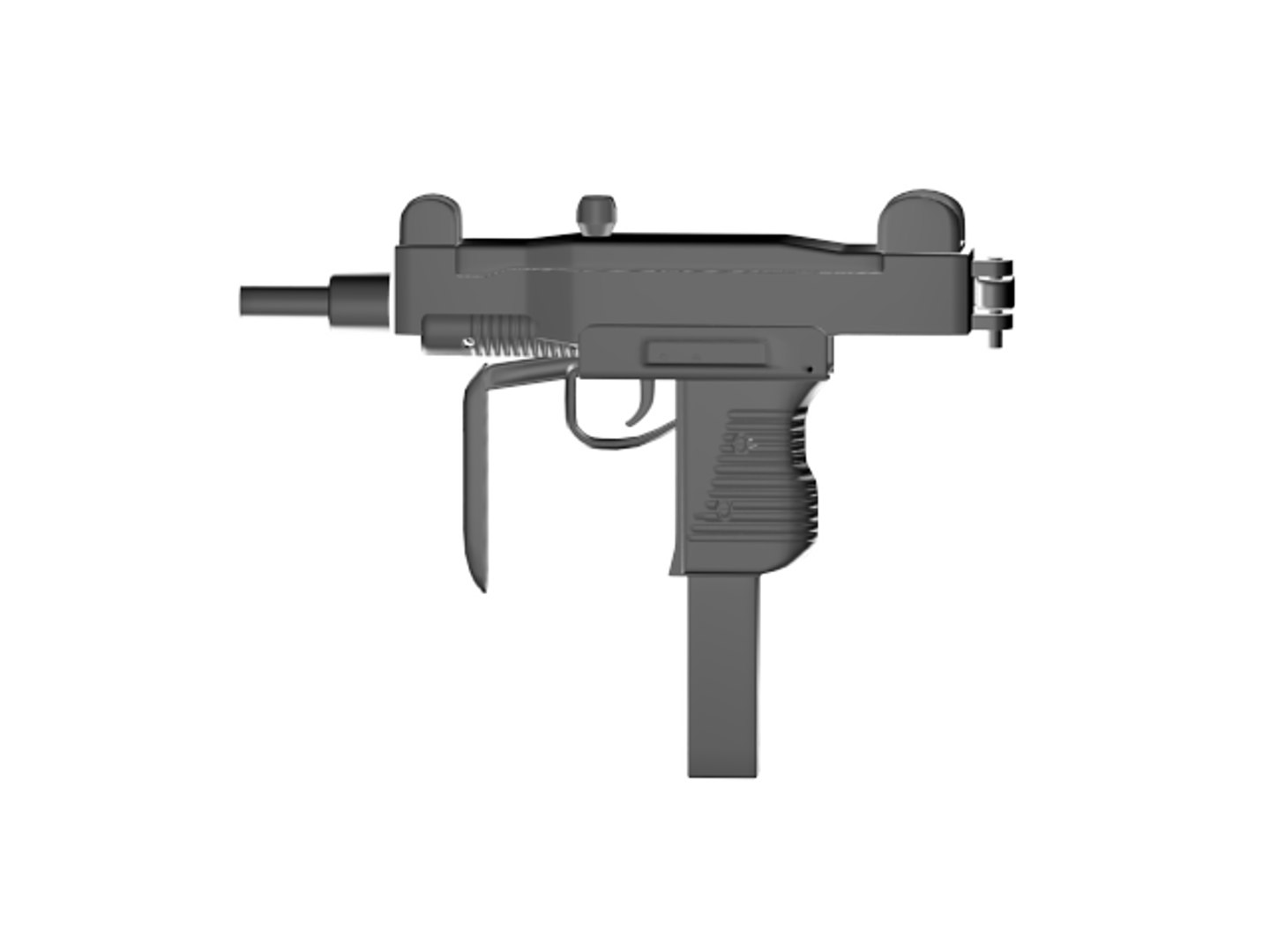 3d Model Mini Uzi