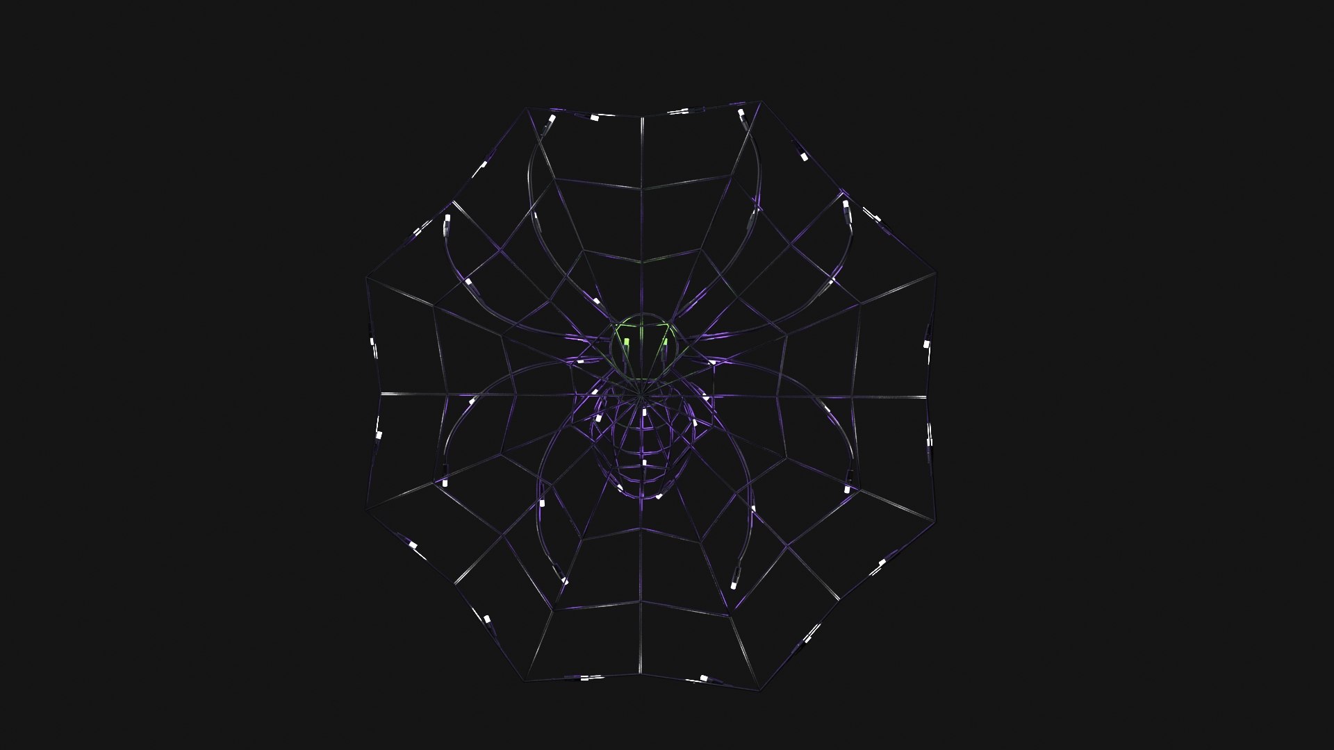 3D Model Led Spider Web Lights - TurboSquid 1629227