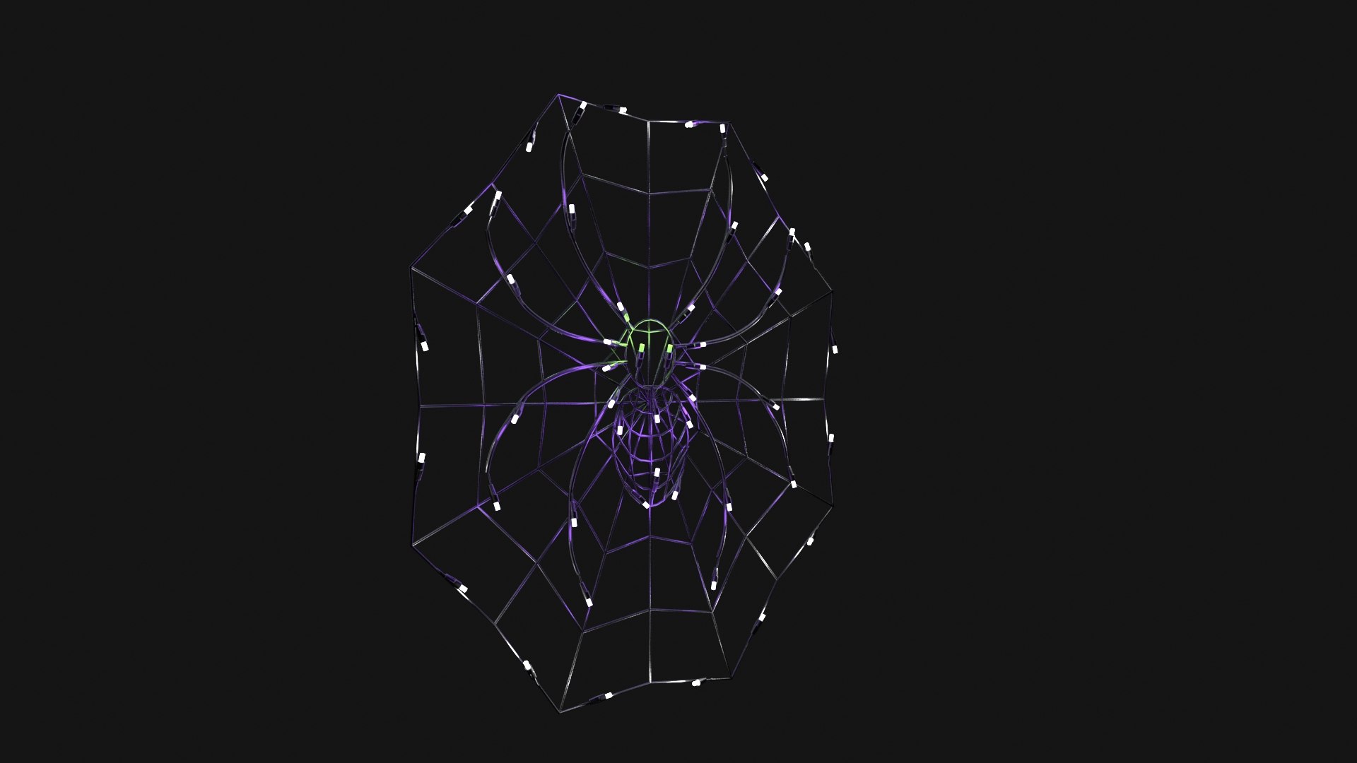 3D Model Led Spider Web Lights - TurboSquid 1629227