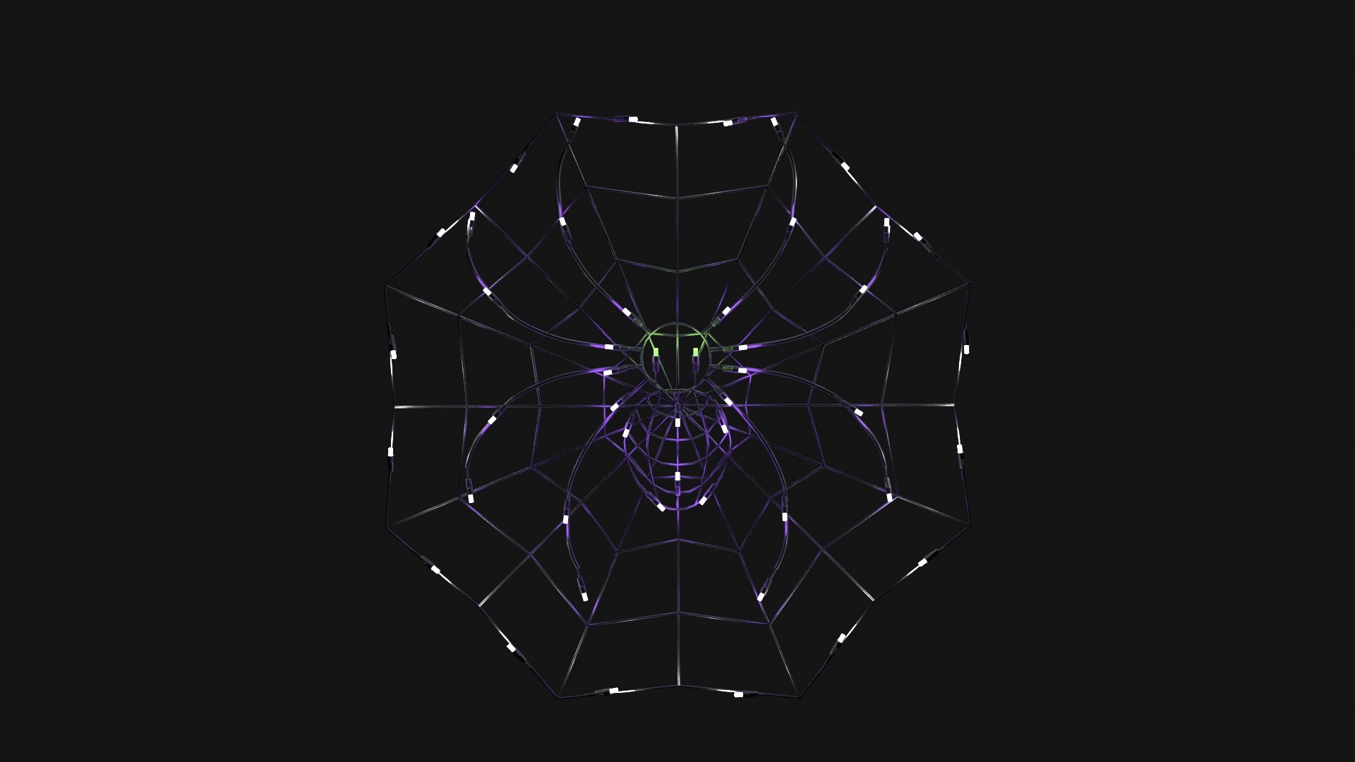 3D Model Led Spider Web Lights - TurboSquid 1629227