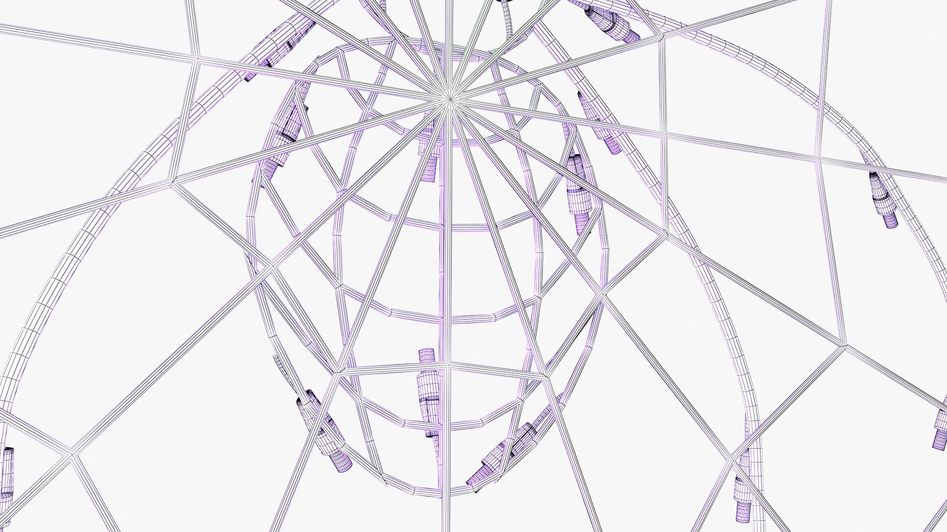 3D Model Led Spider Web Lights - TurboSquid 1629227