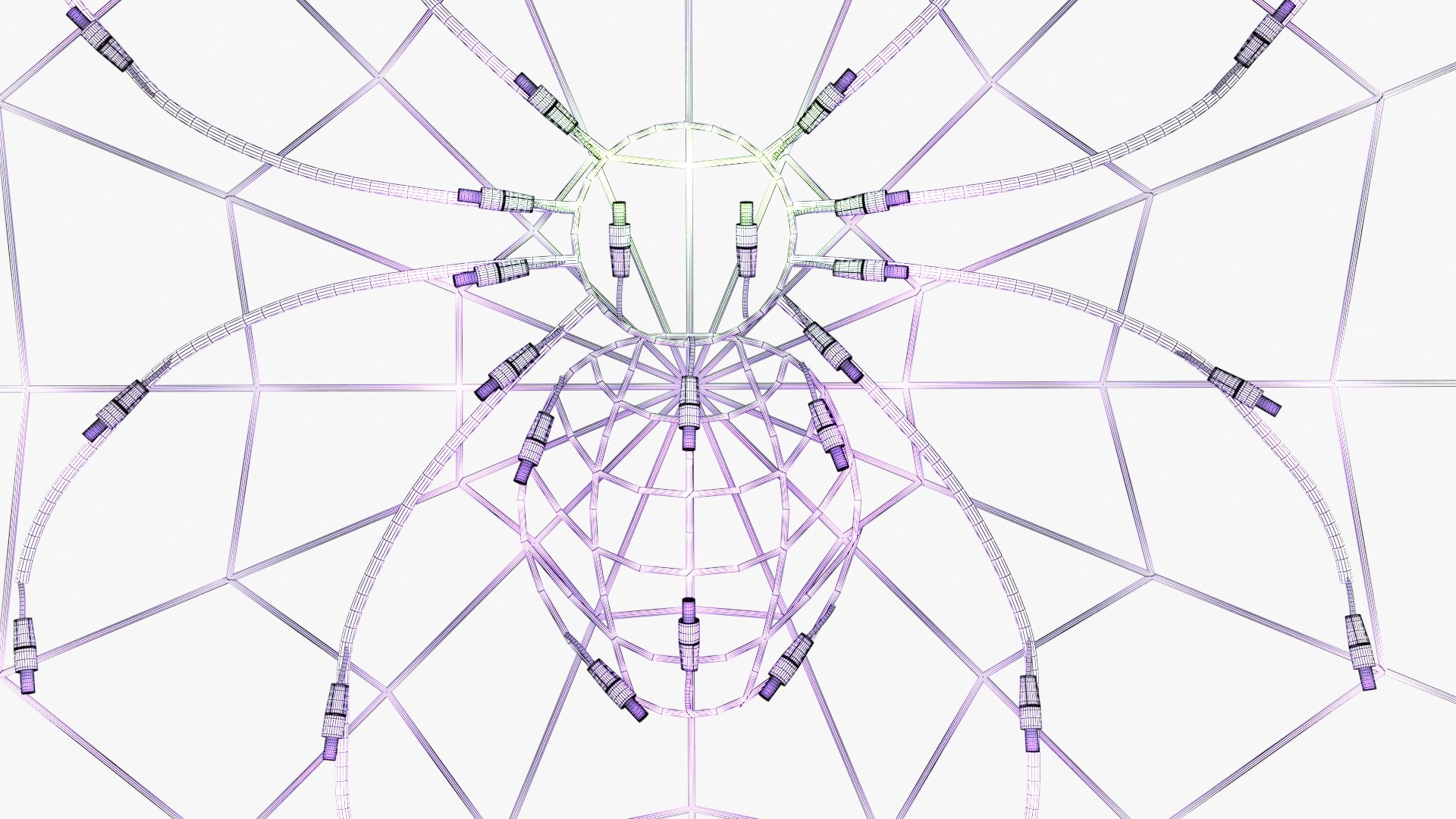 3D Model Led Spider Web Lights - TurboSquid 1629227