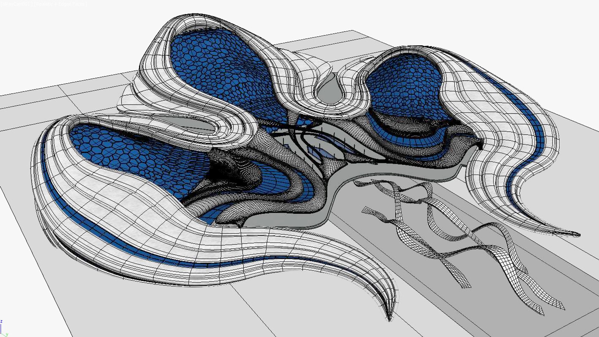 3D Model Organic Modern Design Building - TurboSquid 1561012