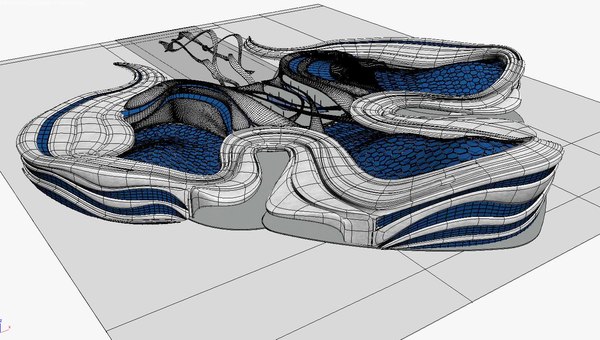 3D model organic modern design building - TurboSquid 1561012