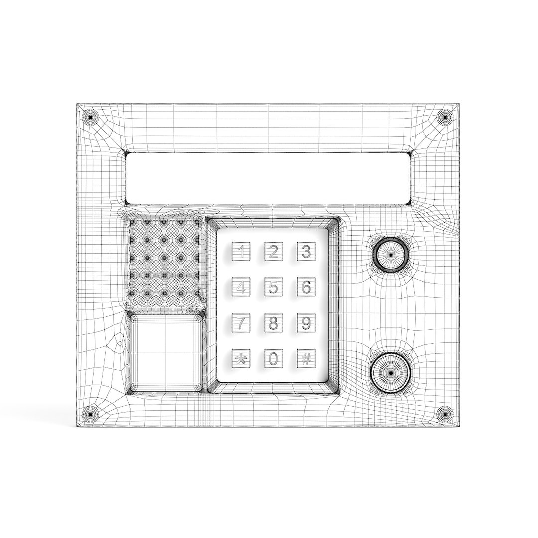 3D External Intercom Model - TurboSquid 1223760