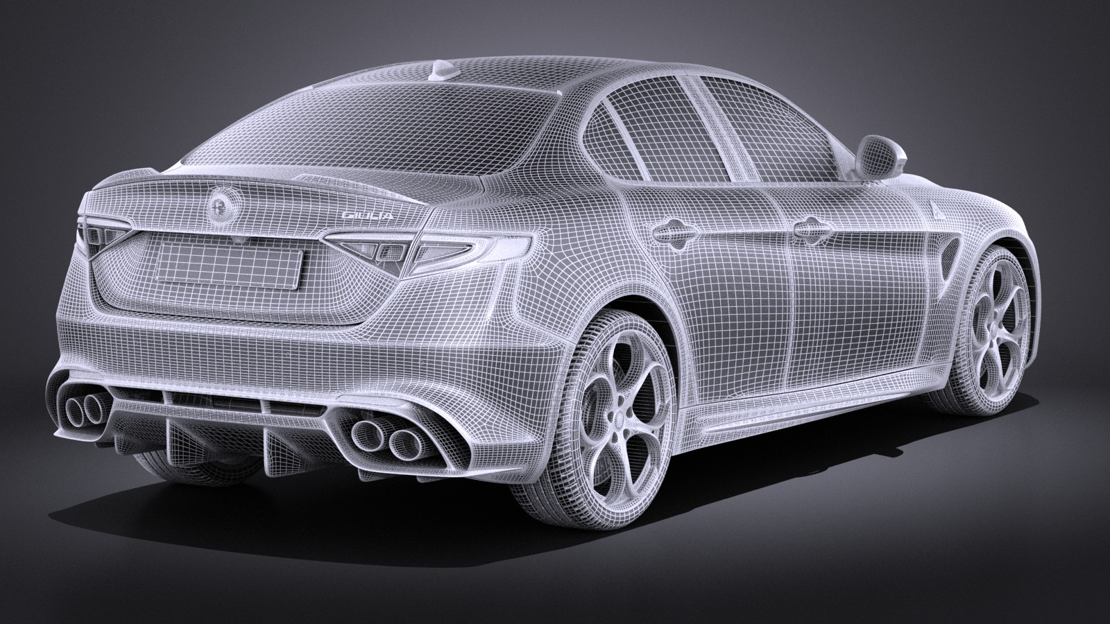 2016 alfa romeo 3d model