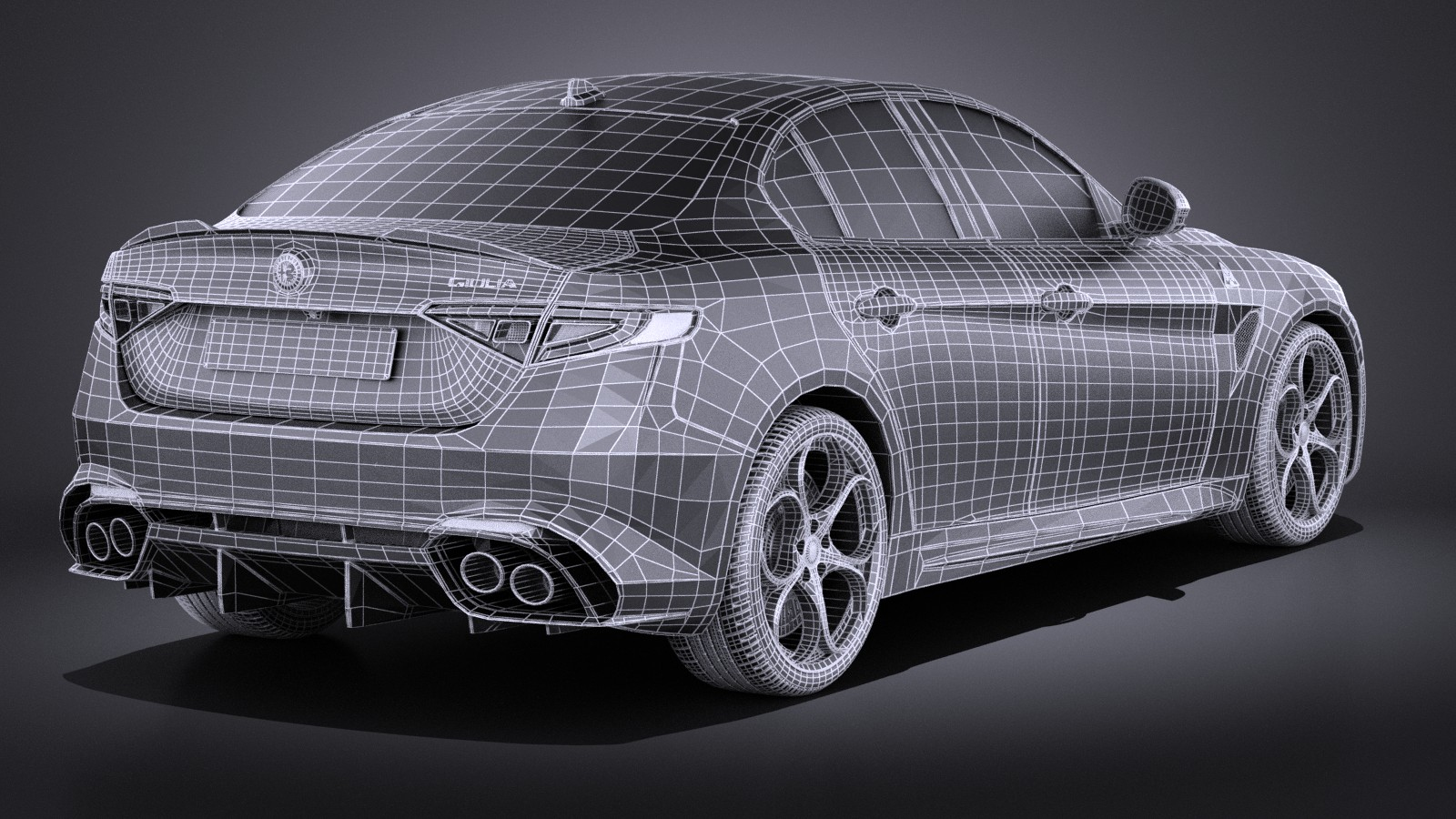 2016 alfa romeo 3d model