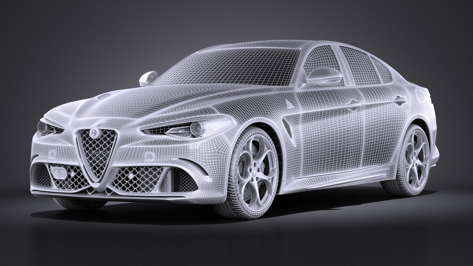 2016 alfa romeo 3d model