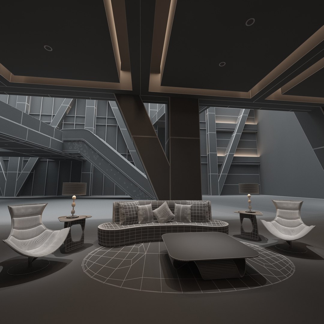 3D Lobby 2 Model - TurboSquid 2138420