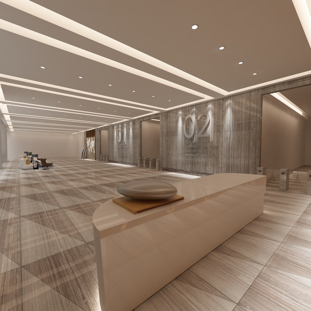 3D Lobby 2 Model - TurboSquid 2138420