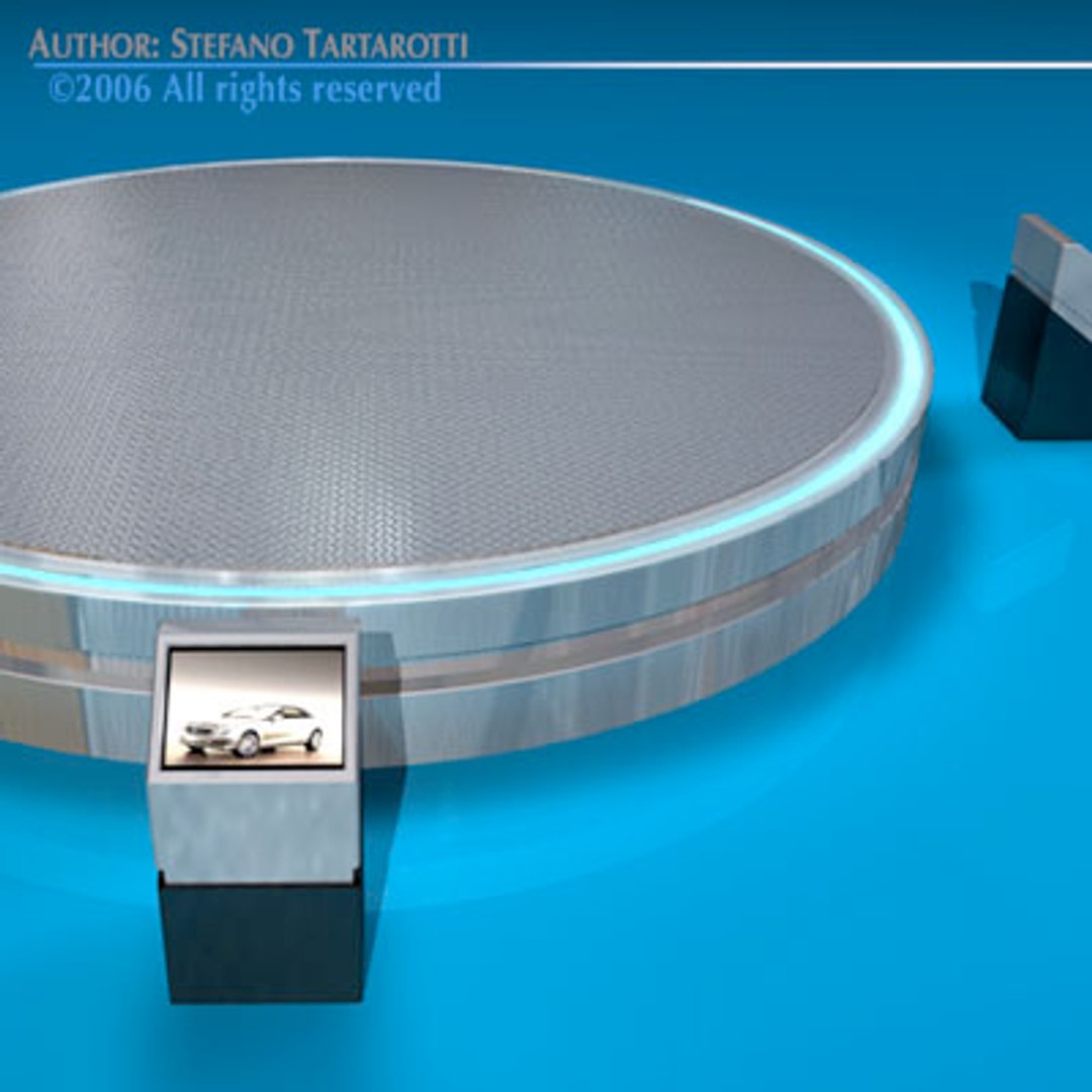 3d model expo platform turntables
