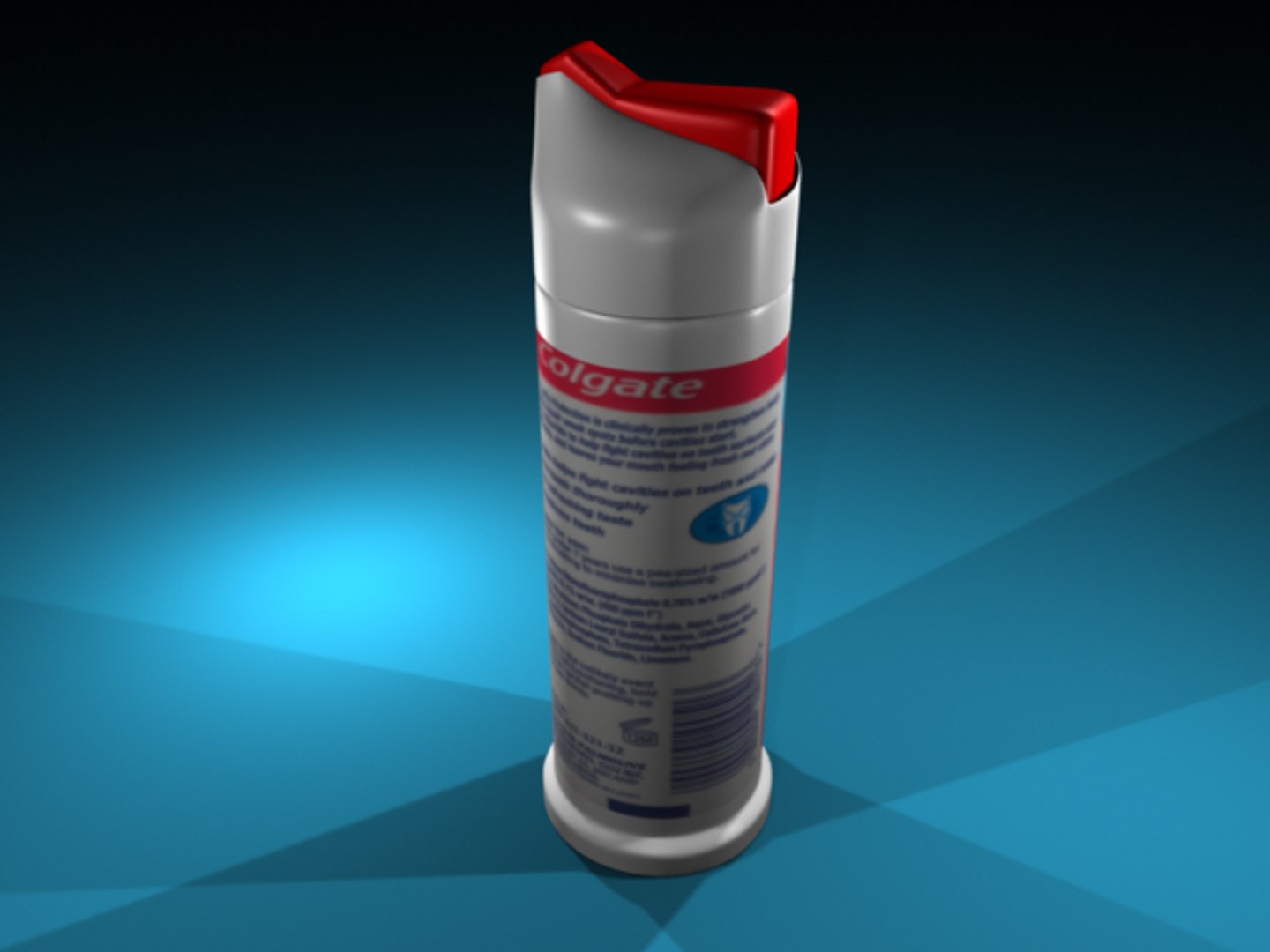 3d Model Colgate Toothpaste Tube