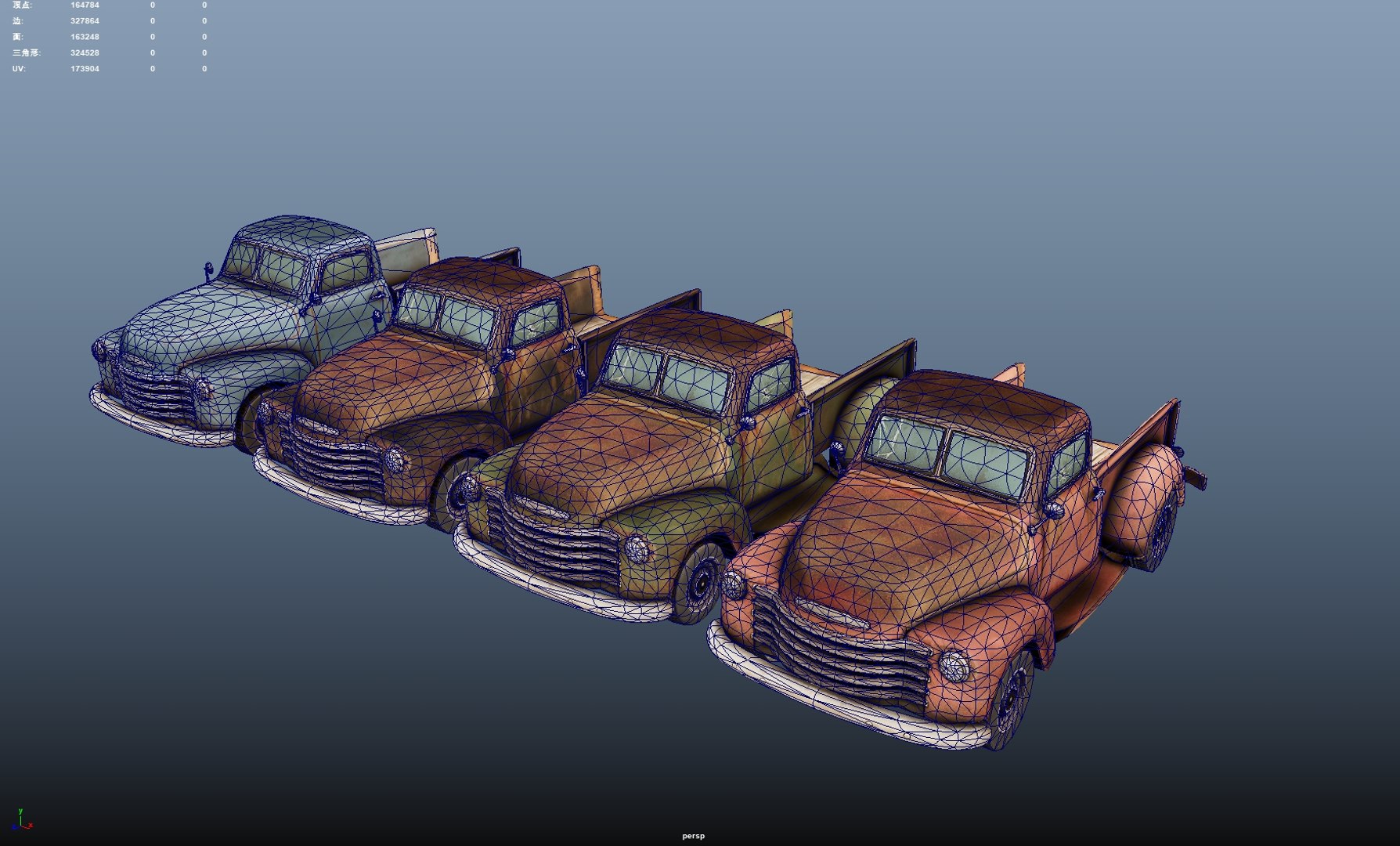 Old Truck 3D Model - TurboSquid 2418166