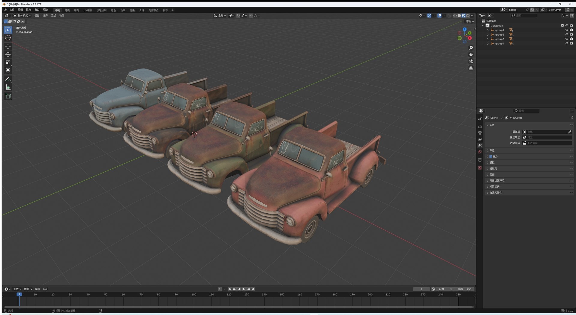 Old Truck 3D Model - TurboSquid 2418166