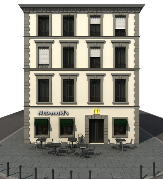 3D building mcdonald s - TurboSquid 1391988