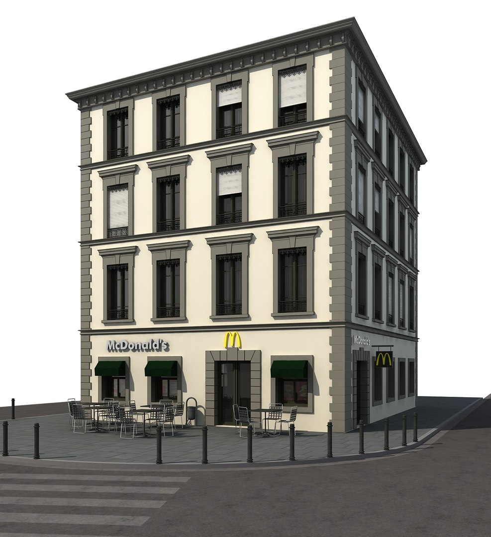 3D building mcdonald s - TurboSquid 1391988
