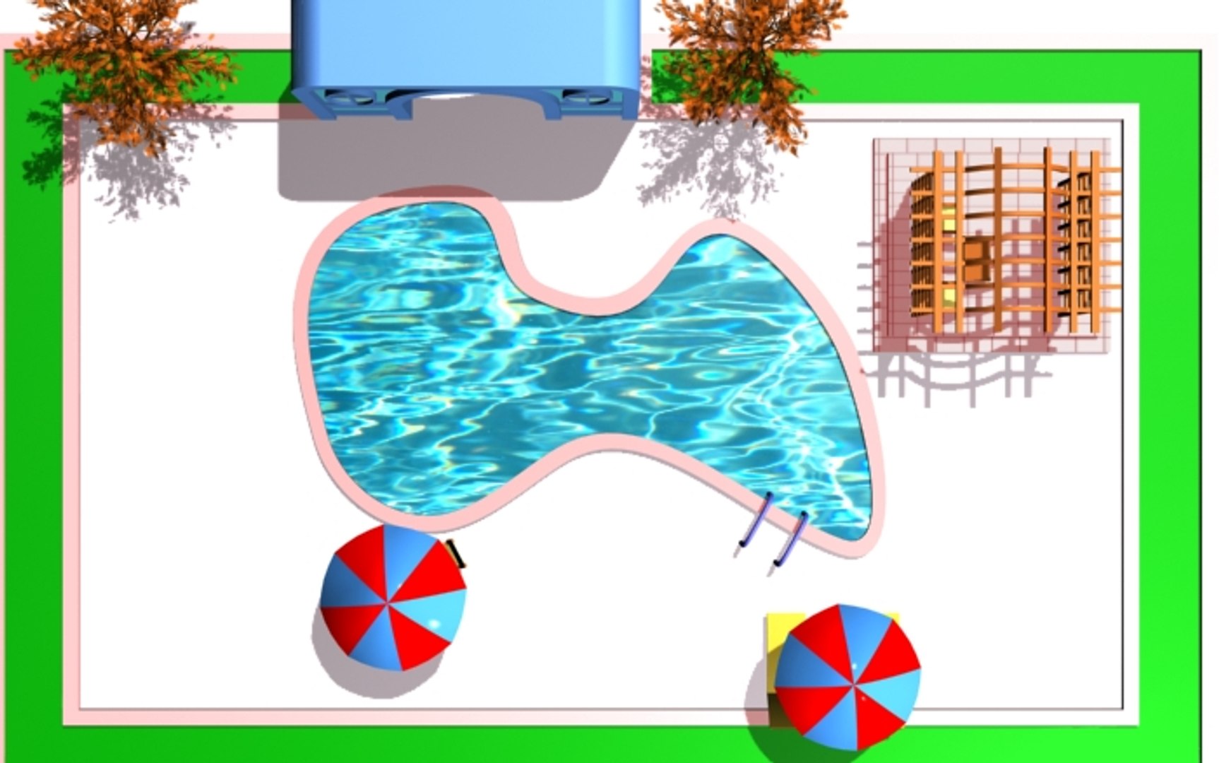 3ds max pool elements