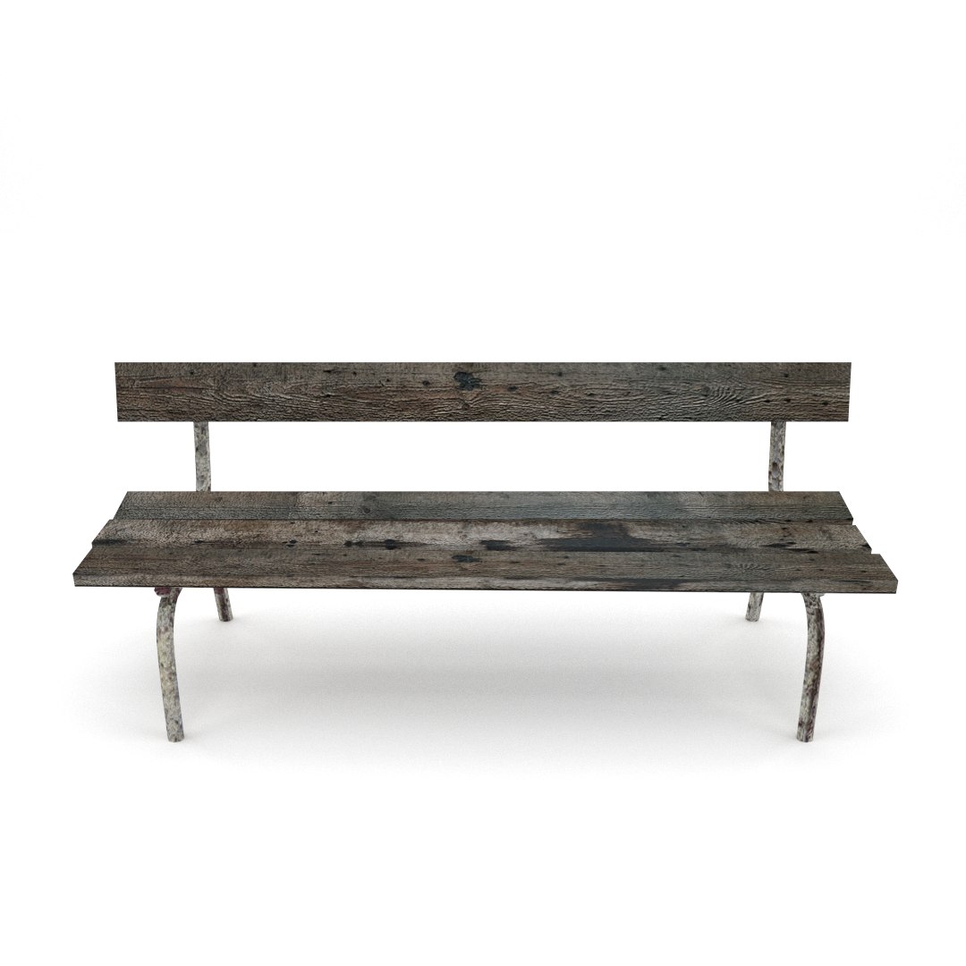 Old Bench 3d Model