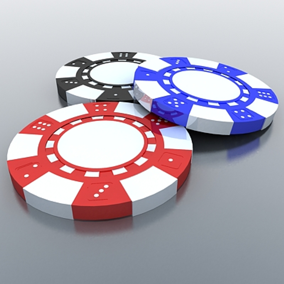 3d model gambling chips