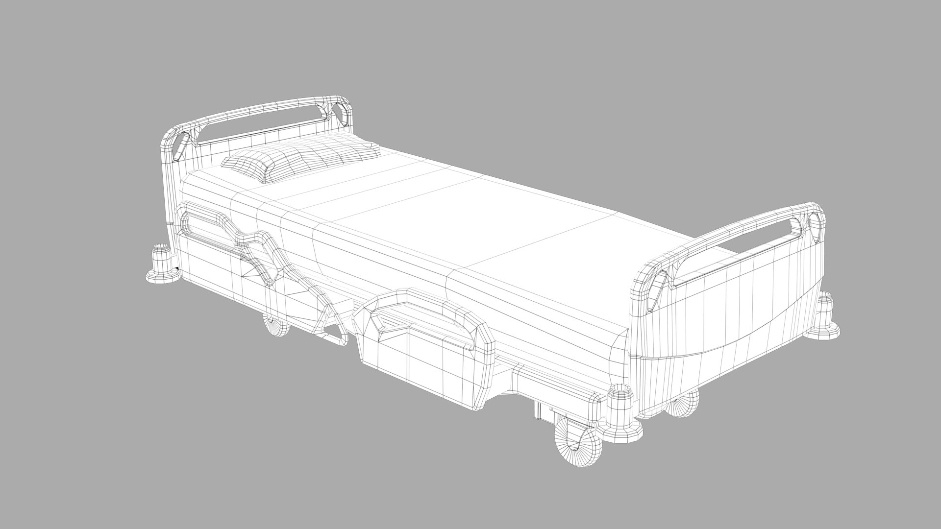 ICU Bed 3D Model - TurboSquid 2017832