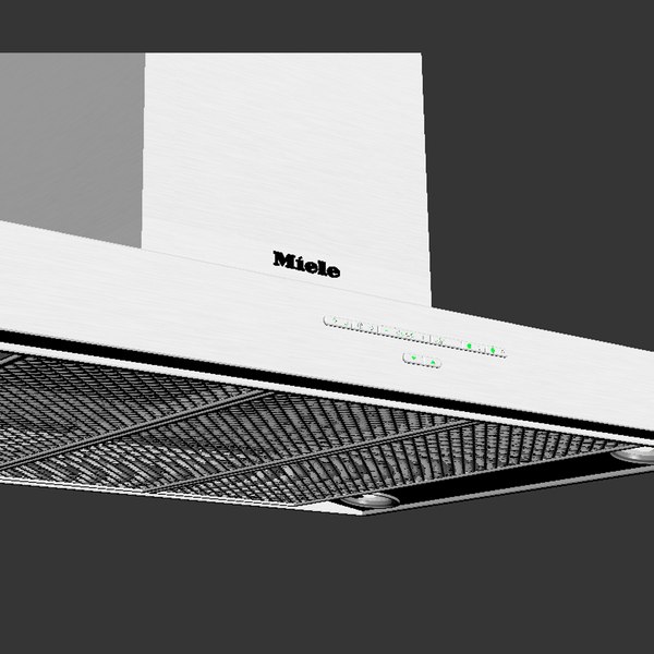 kitchen hood miele 3d model