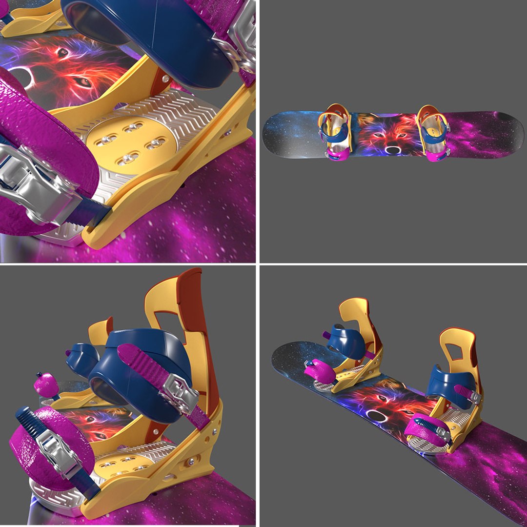 3D Snowboard Model 3D Model - TurboSquid 2382406