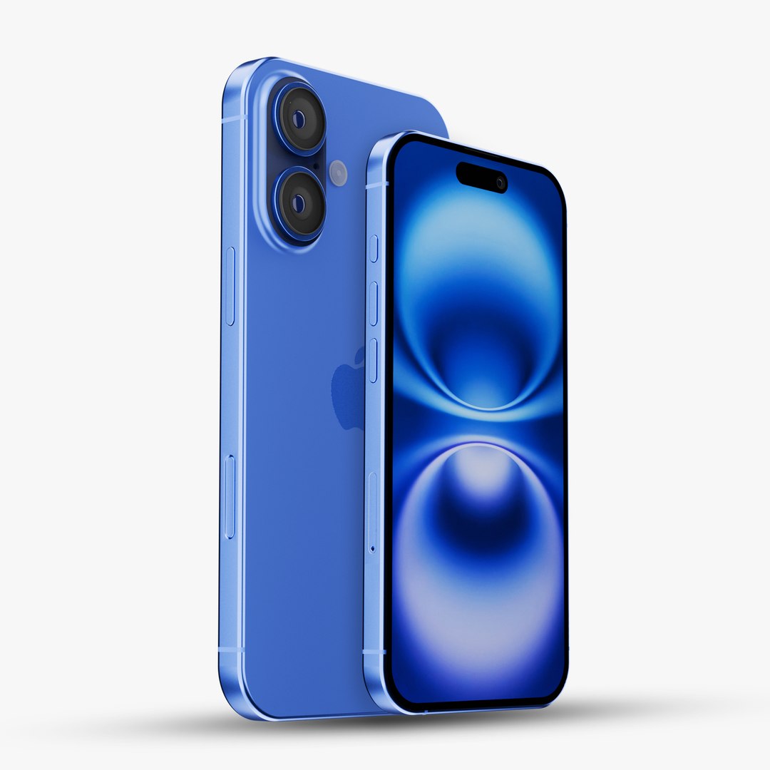 IPhone 16 Ultramarine 3D Model - TurboSquid 2283473
