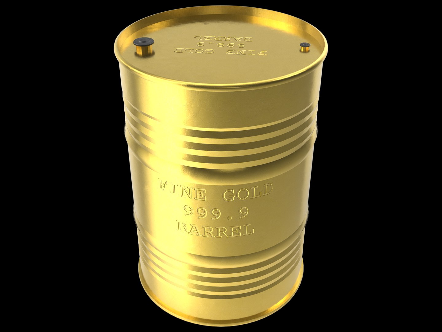 Fine Gold Barrel 999 Model - TurboSquid 1811861