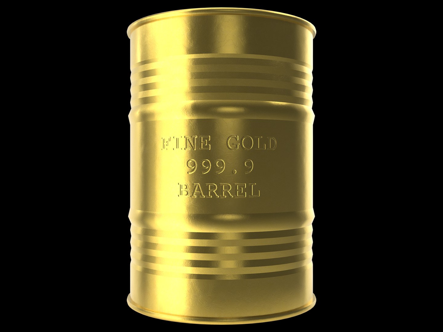 Fine Gold Barrel 999 Model - TurboSquid 1811861